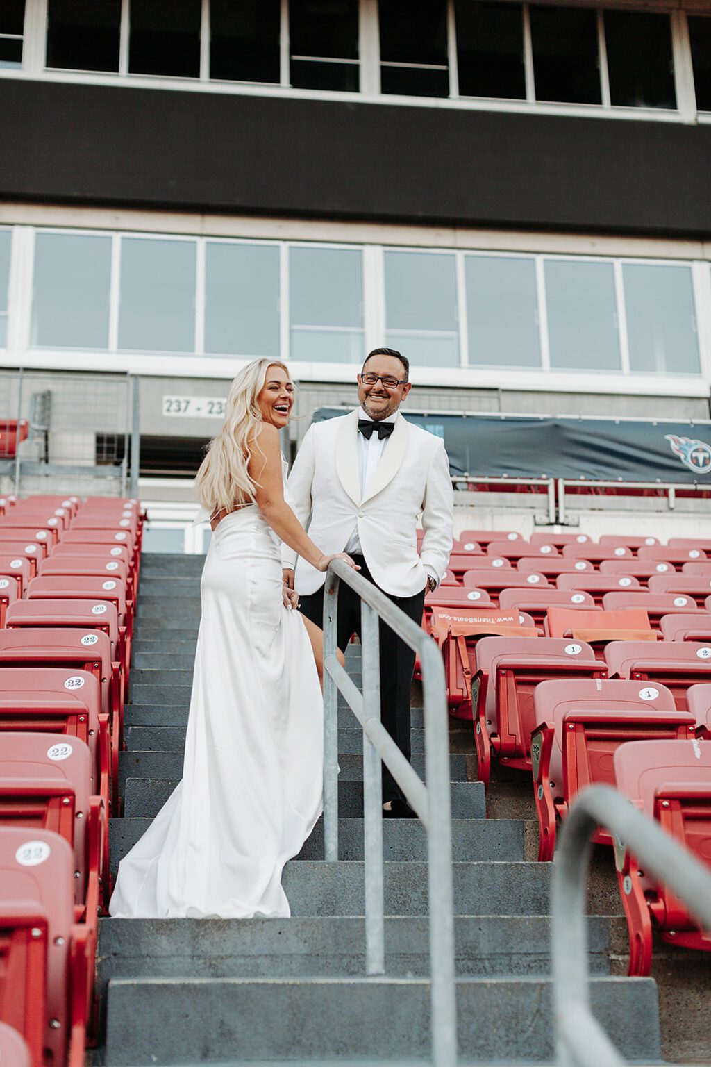 Chic Nissan Stadium Wedding Reception - Nashville Photographer